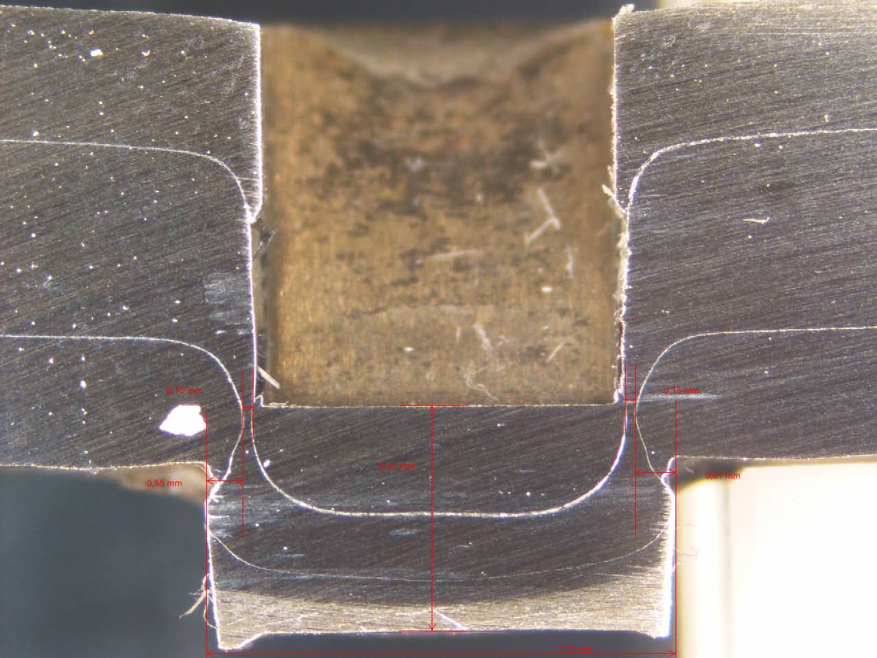 Lance-N-Loc® Clinching Joint Cross Section - BTM Europe